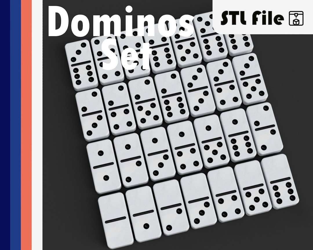 Domino Set STL 3D Print File - Etsy