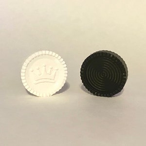 Checkers Set STL 3D Print File Regular and Jumbo Size Board Game ...