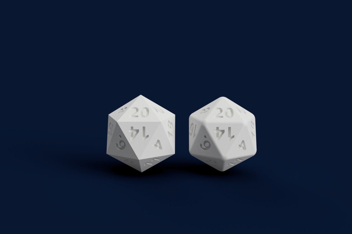 DND Dice Numbered STL Print File Dice Set Dungeons and Dragons 3D ...