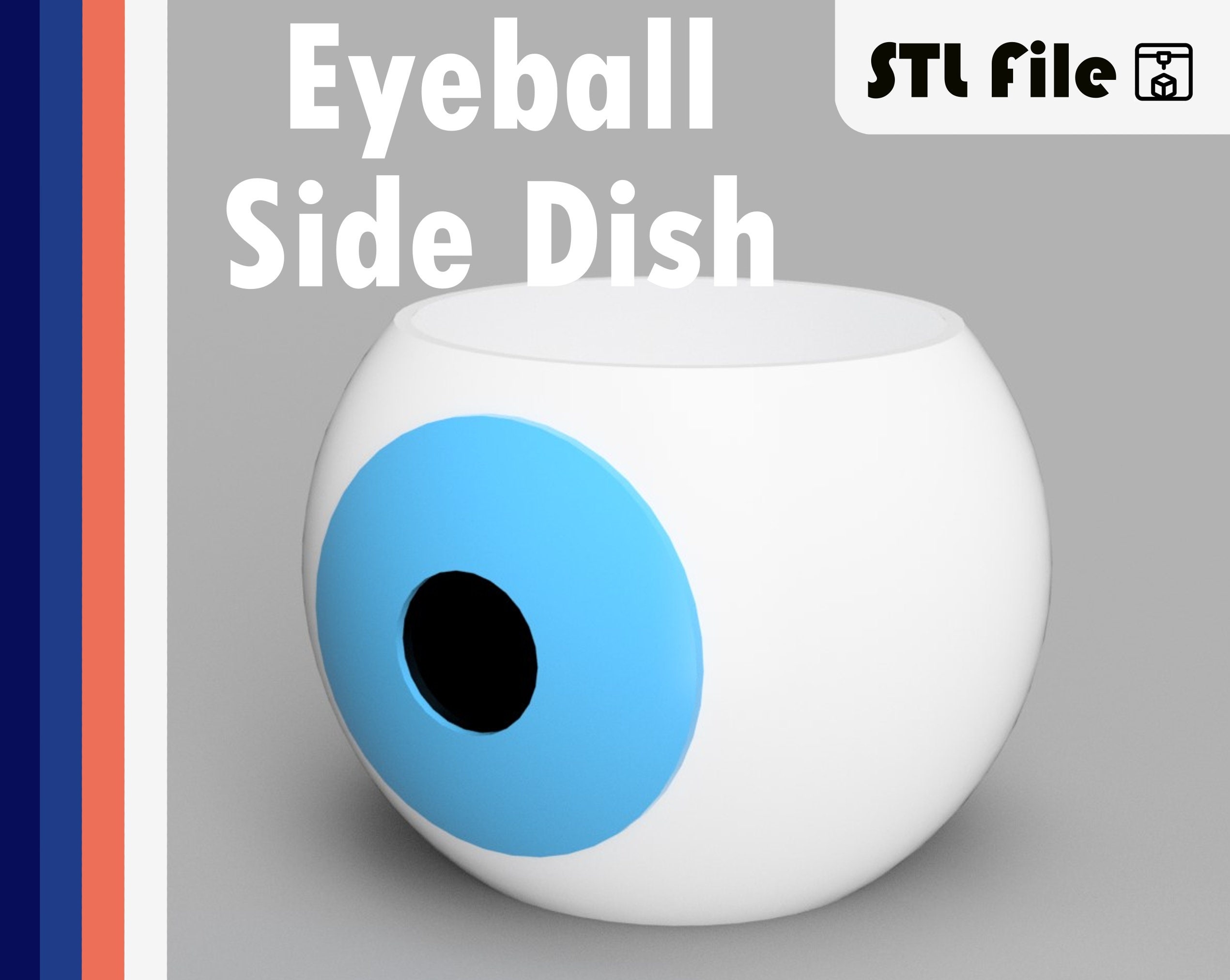 Eyeball Side Dish STL 3D Print File - Etsy