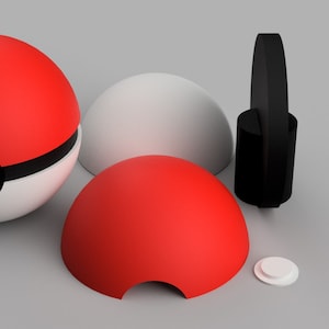 Pokemon Pokeball STL 3D Print File - Etsy