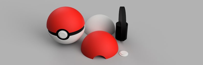 Pokemon Pokeball STL 3D Print File - Etsy