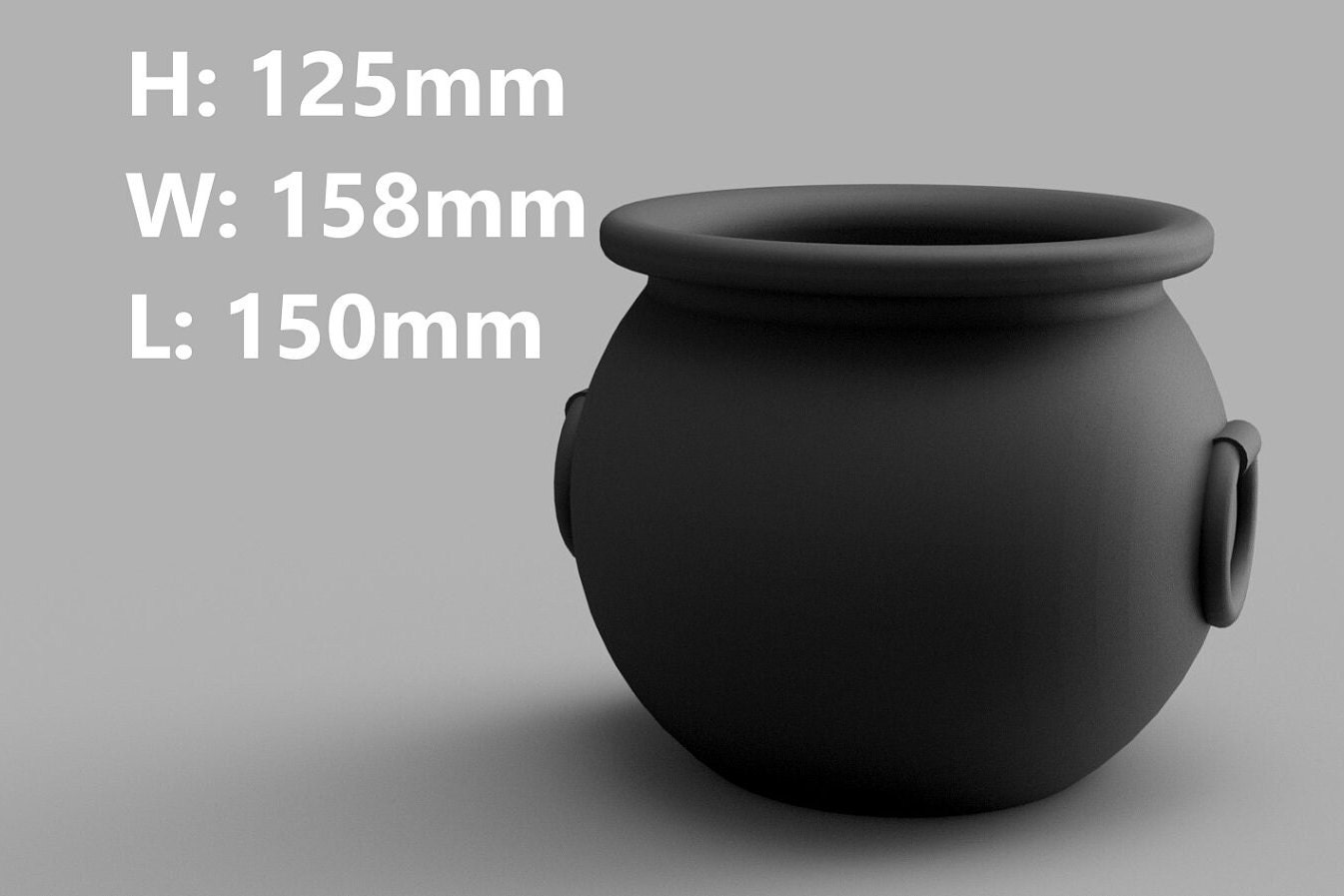 Halloween Cauldron Side Dish STL 3D Print File - Etsy