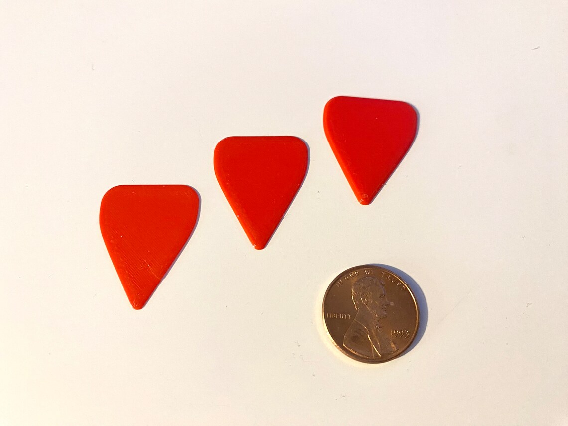 Guitar Picks 3D Print File 3 Sizes 1.0MM 0.7 MM 0.5MM - Etsy