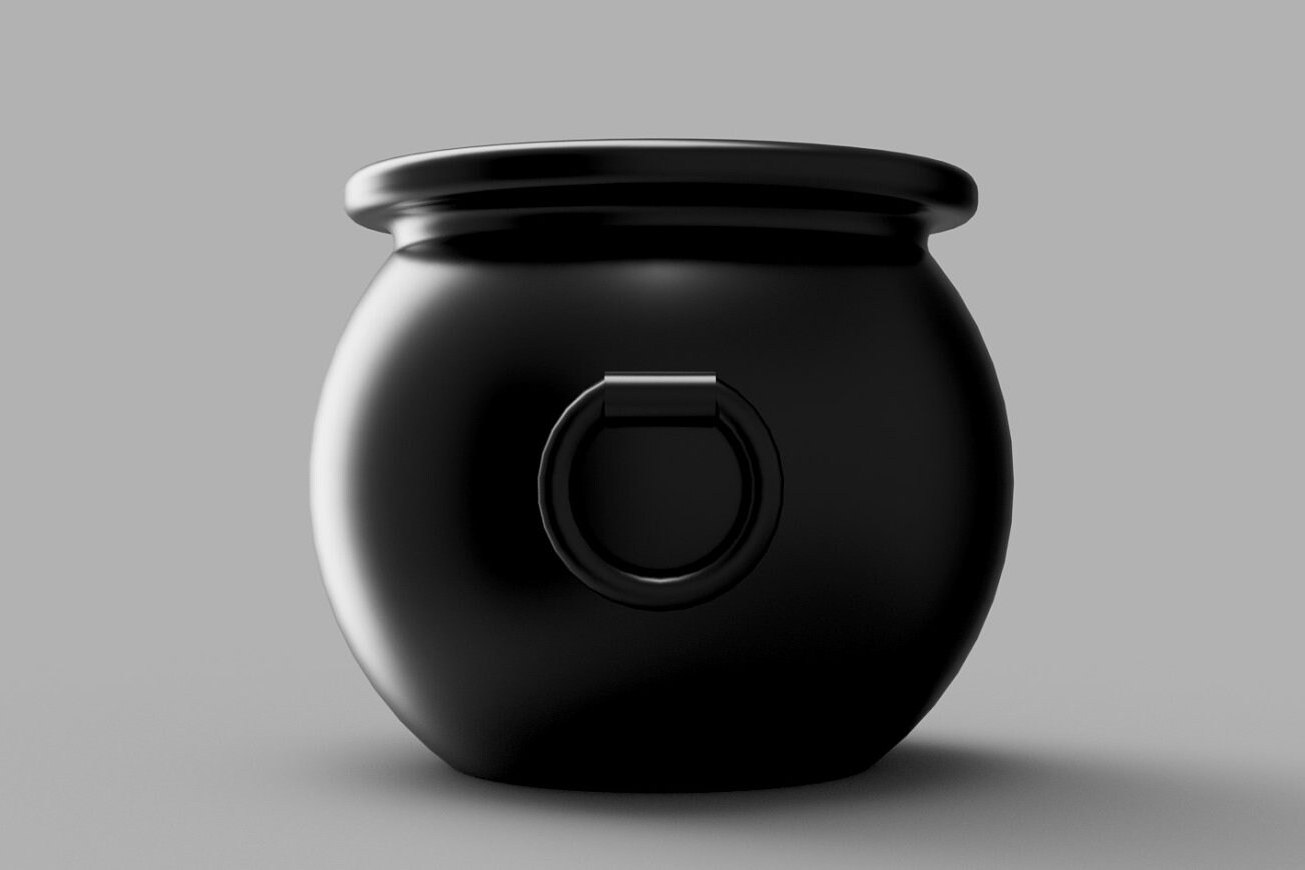 Halloween Cauldron Side Dish STL 3D Print File - Etsy