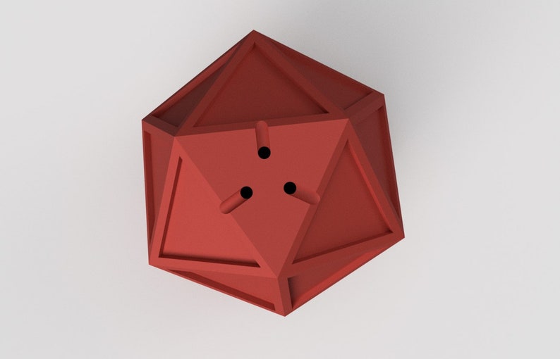 D20 Planter STL Print File With Drainage | 3D Printing | 3D Gift ...