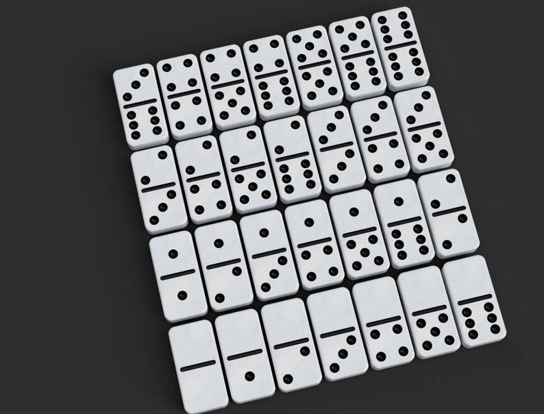 Domino Set STL 3D Print File - Etsy