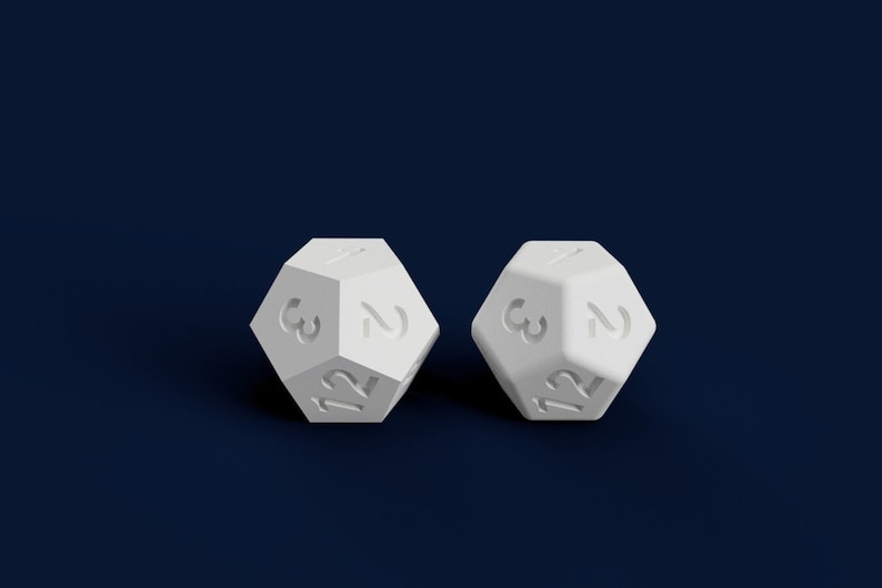 DND Dice Numbered STL Print File | Dice Set | Dungeons and Dragons | 3D ...