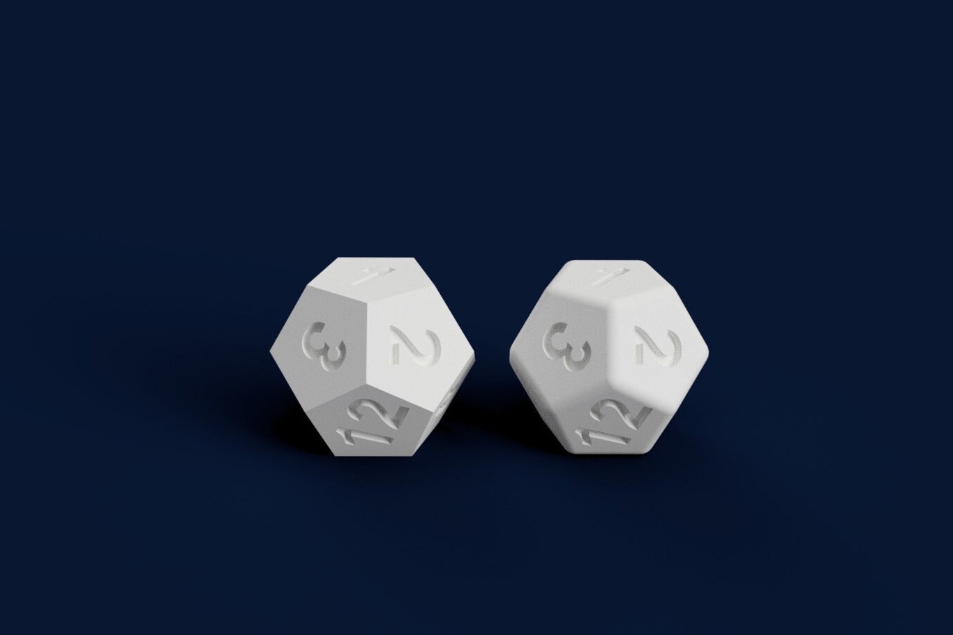 DND Dice Numbered STL Print File Dice Set Dungeons and Dragons 3D ...
