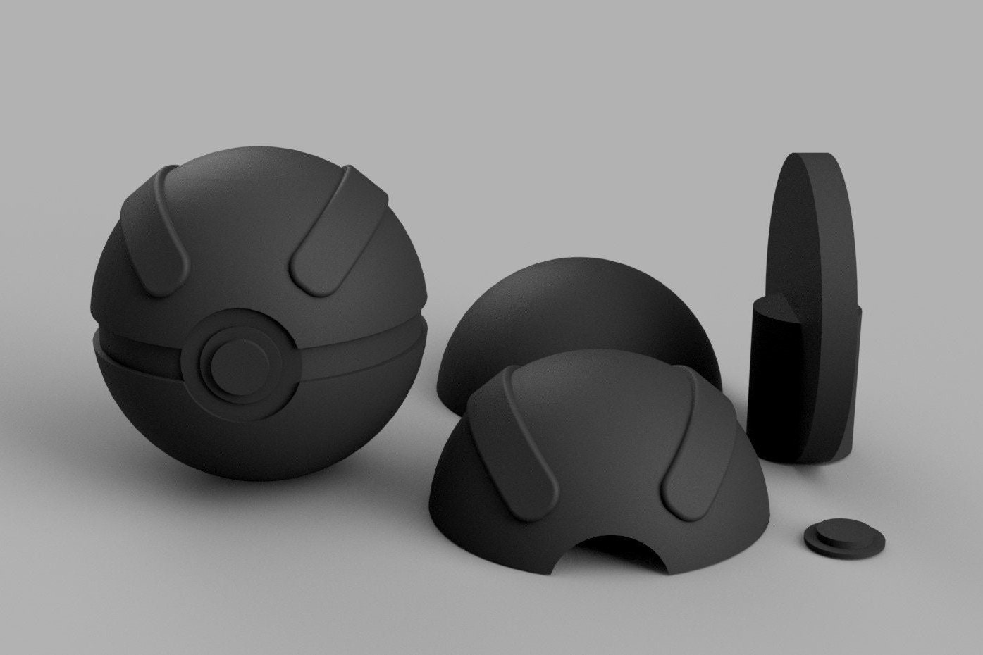 Pokemon Great Ball STL 3D Print File - Etsy