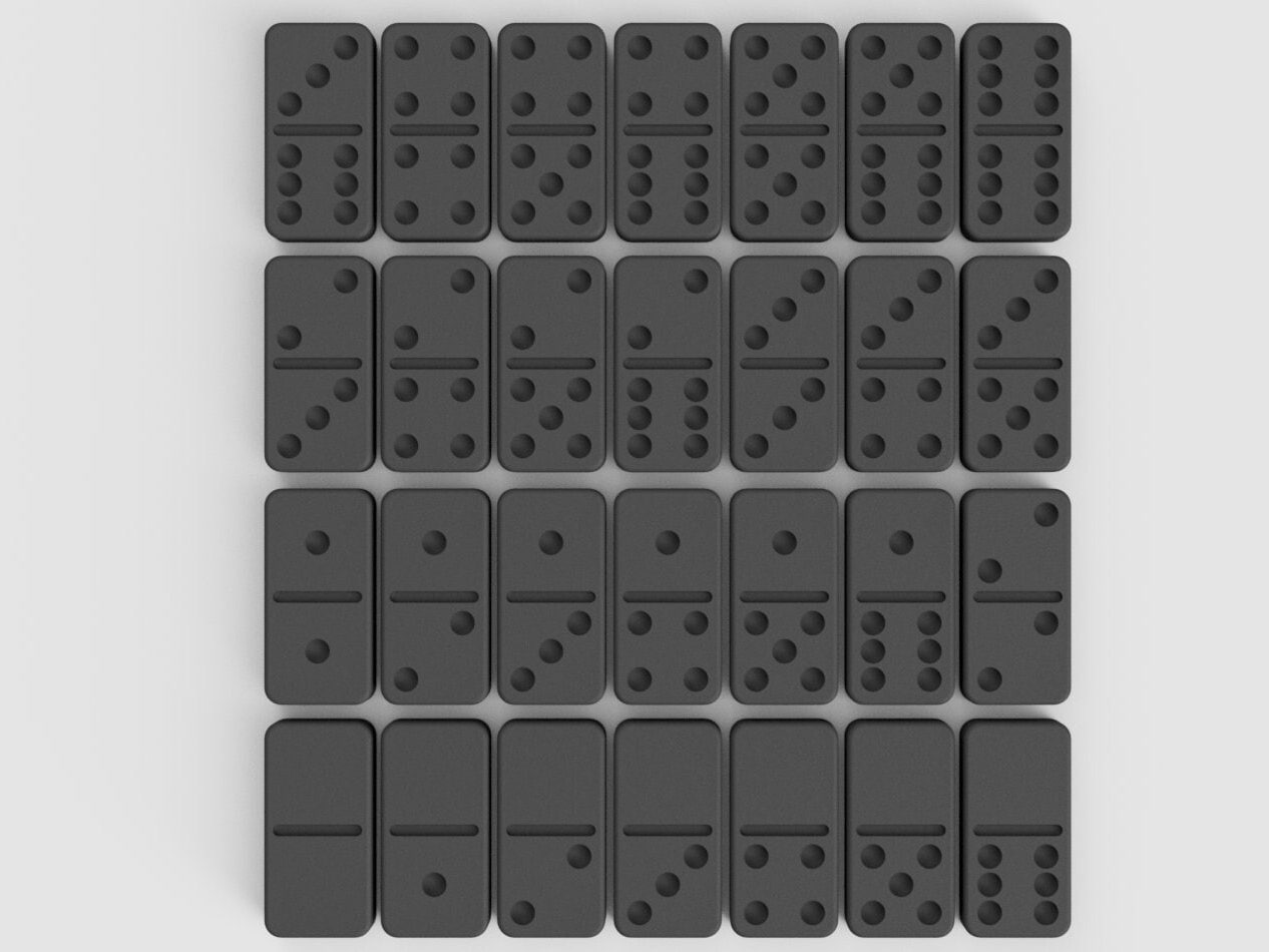 Domino Set STL 3D Print File - Etsy