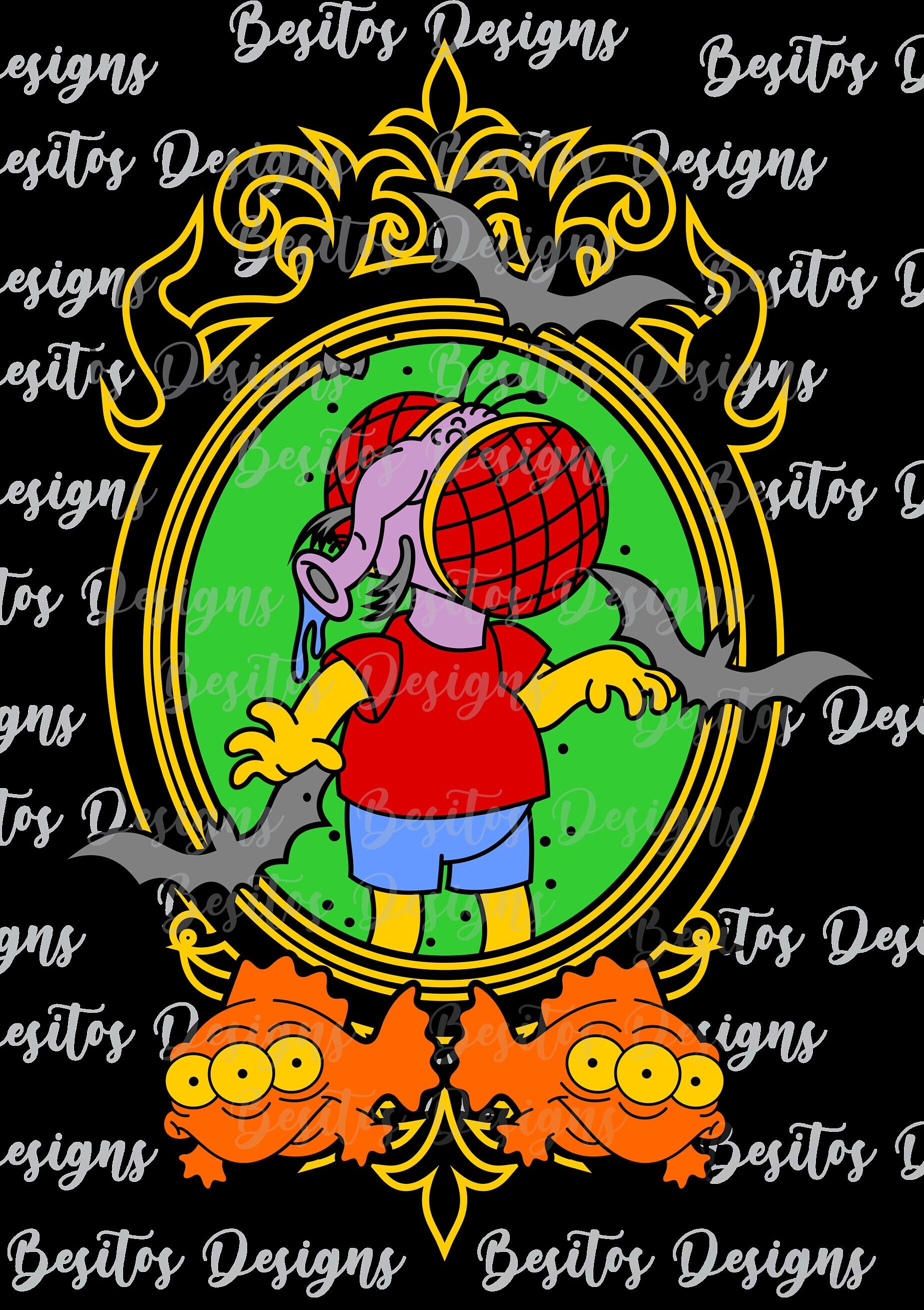 Bart Fly, Little House of Horrors, Png Pdf CDR File Instant Download ...