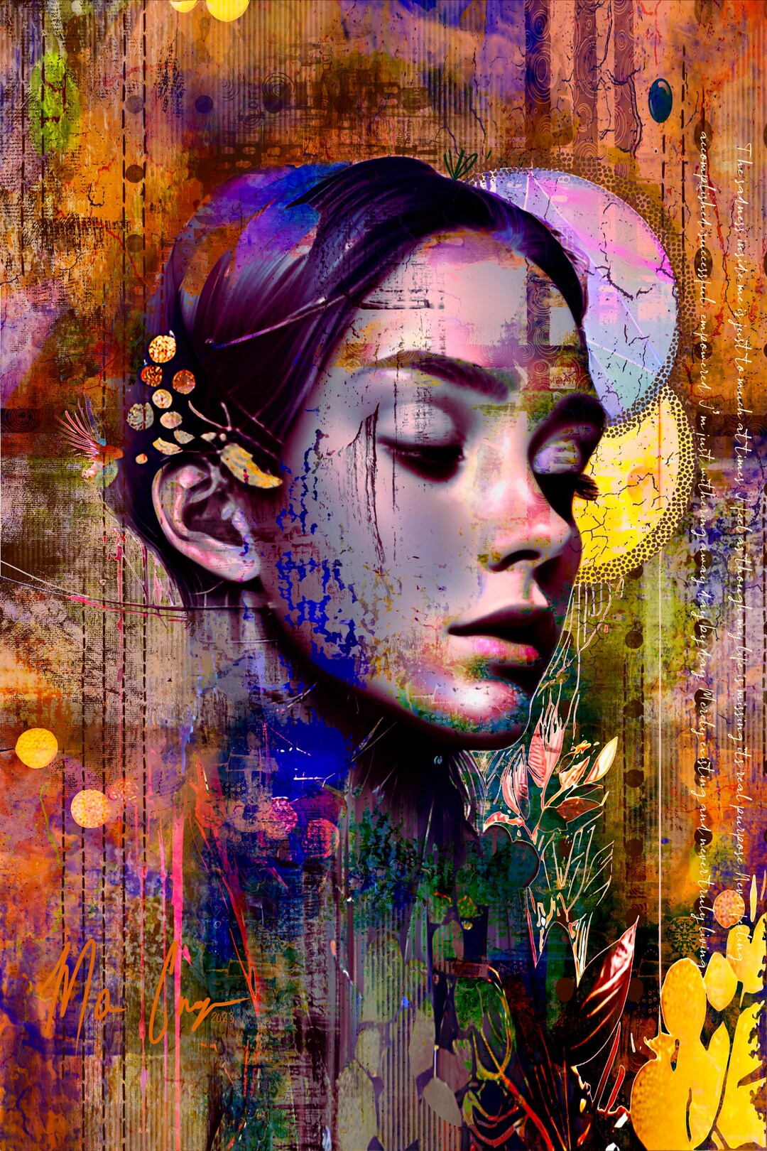 Emotional Artwork Digital Download Unique Art Home Decor Gift - Etsy