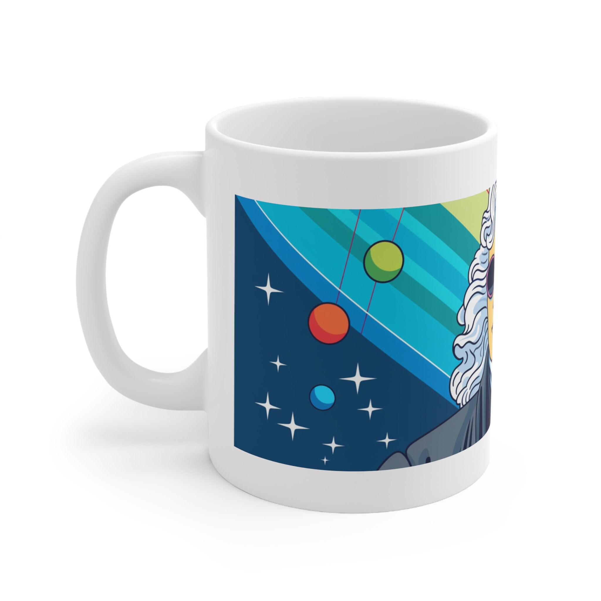 Isaac Newton Line Art Mug: Minimalist Design, Inspirational Physics ...