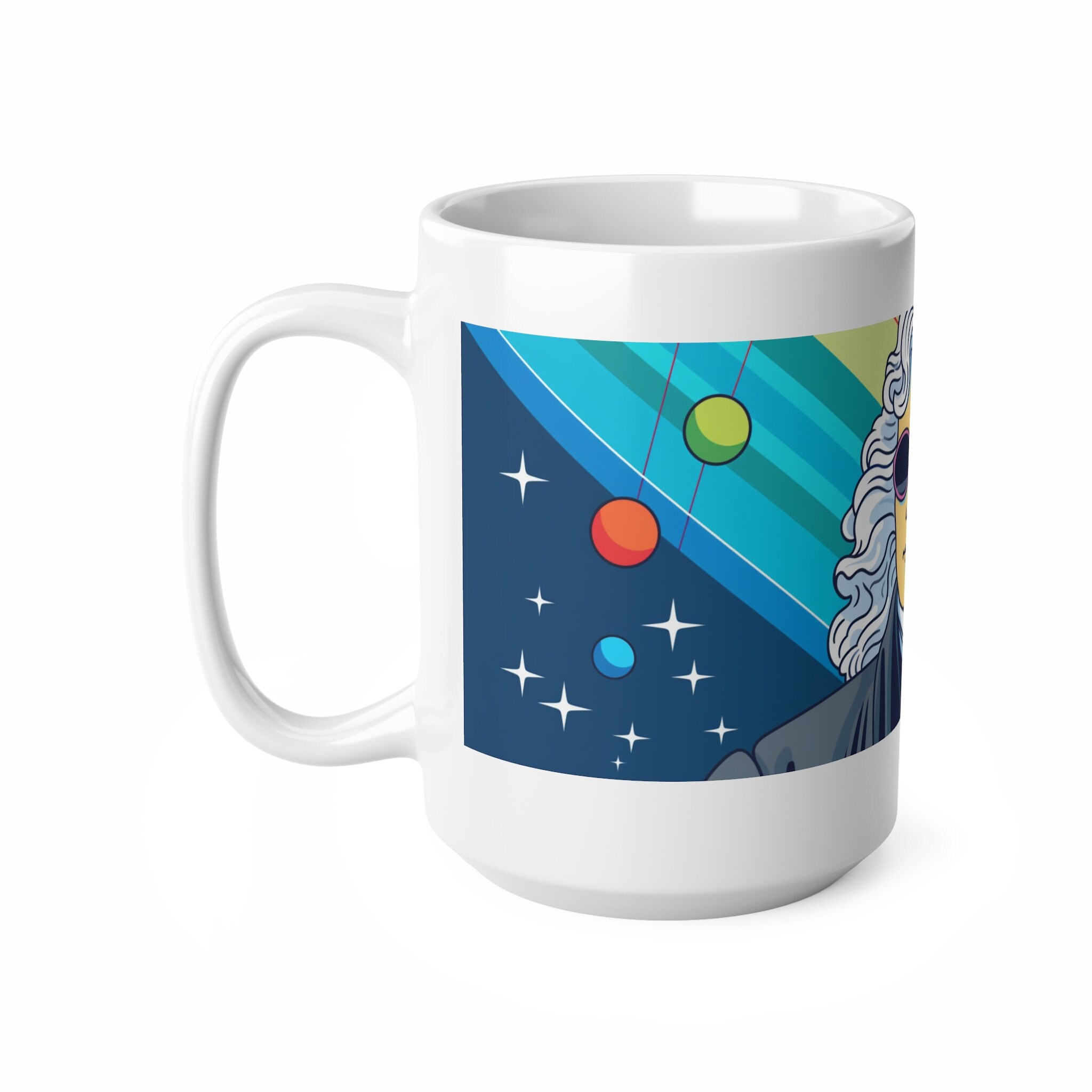 Isaac Newton Line Art Mug: Minimalist Design, Inspirational Physics ...