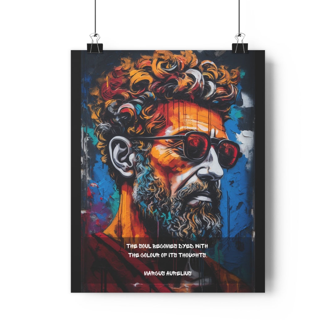 Marcus Aurelius Quote Wall Art - Stoic Wall Art - Etsy