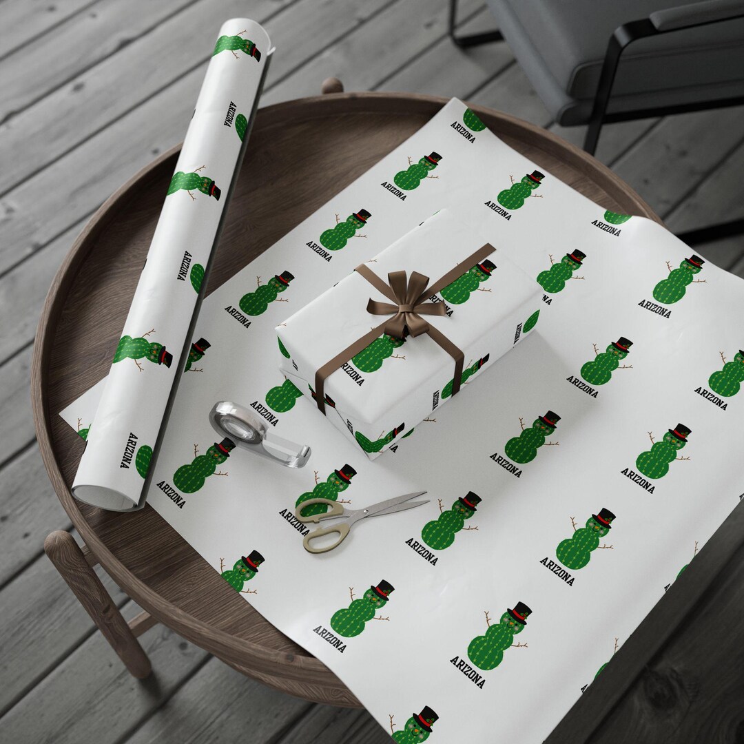 Desert Wrapping Paper, Cactus Wrapping Paper, Western Gift Wrap, Desert ...