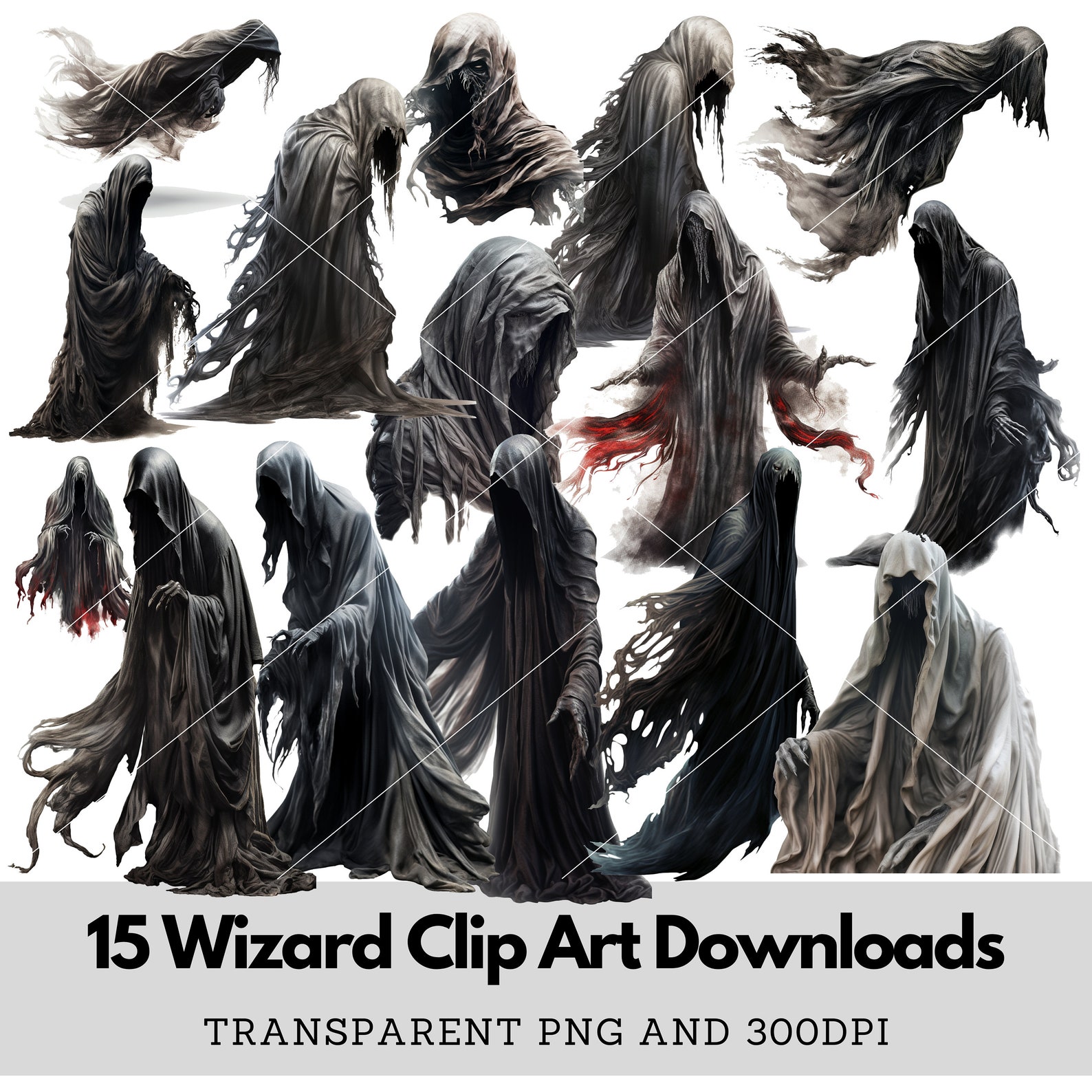 15 Death Creature Clipart Images Spooky Clipart Digital - Etsy