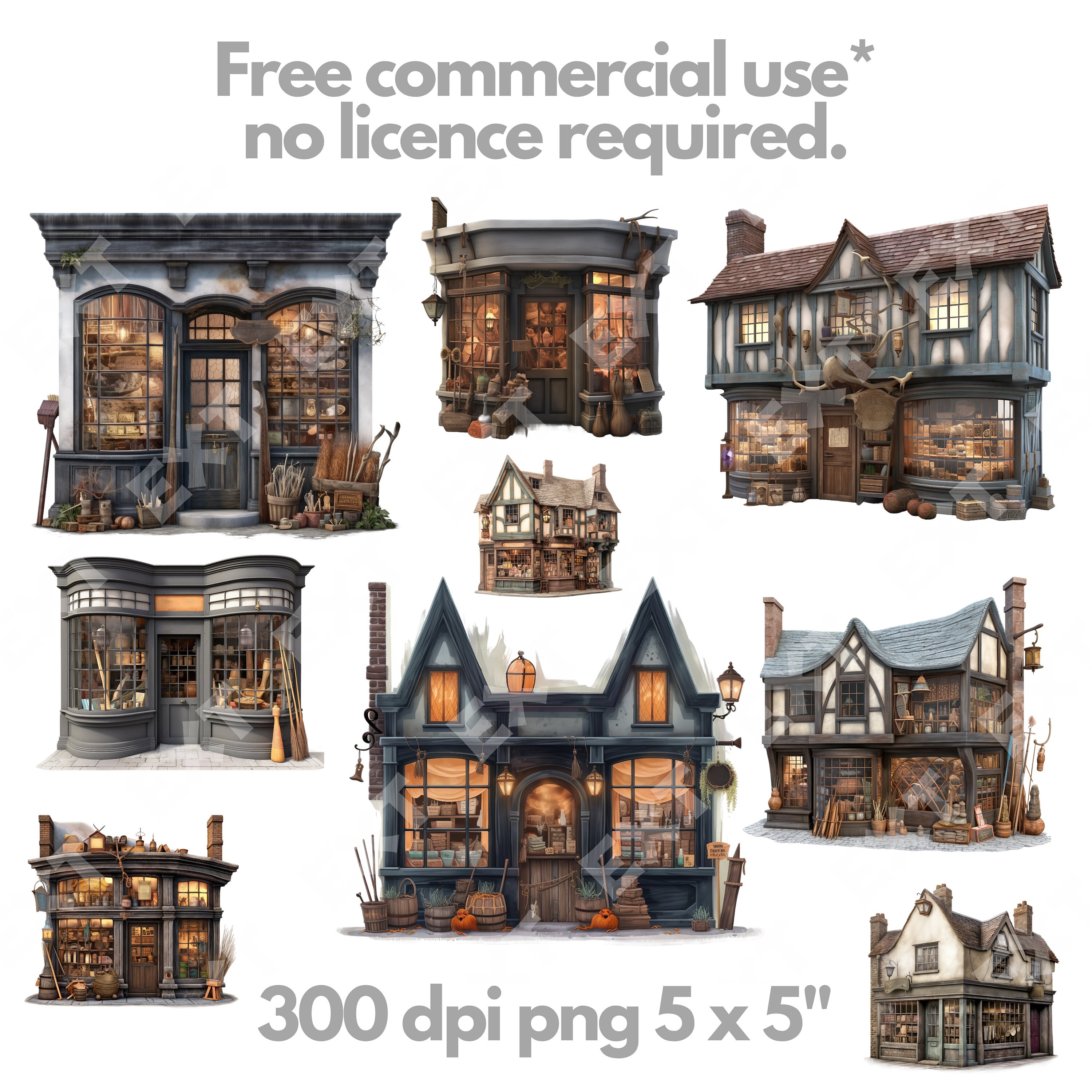 36 Magic Shop Clipart Bundle, Digital Clipart, Commercial Use Clipart ...