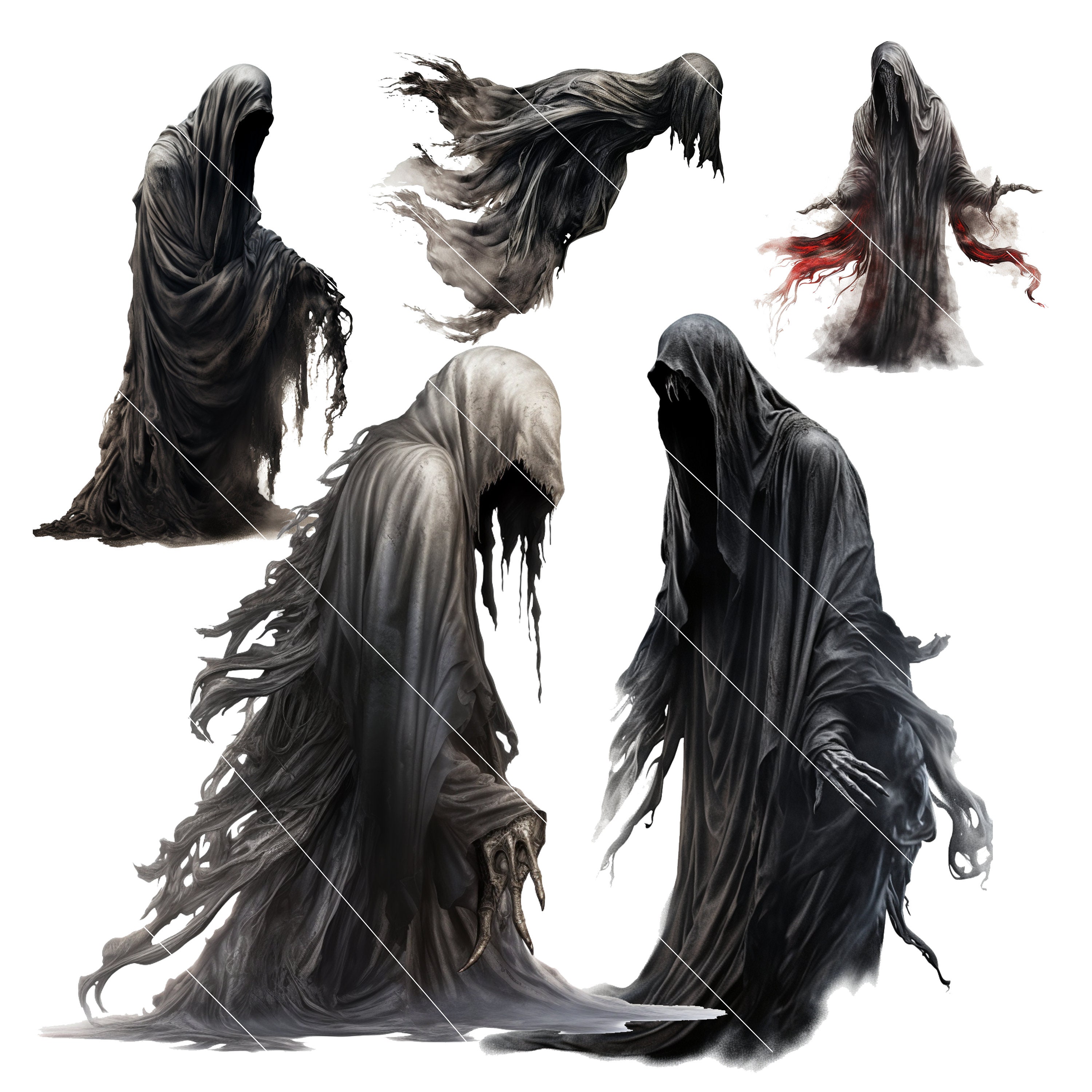 15 Death Creature Clipart Images Spooky Clipart Digital - Etsy