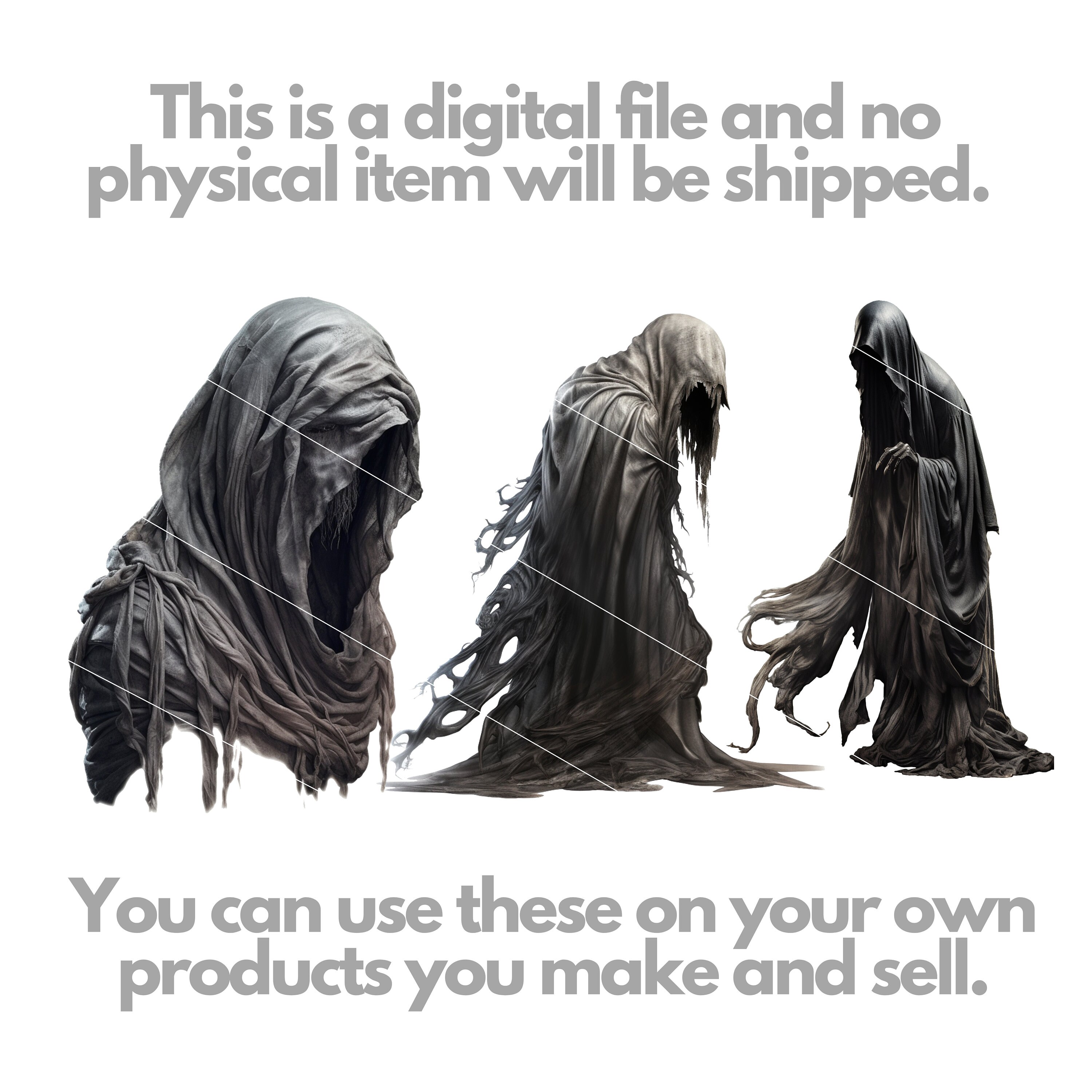 15 Death Creature Clipart Images Spooky Clipart Digital - Etsy