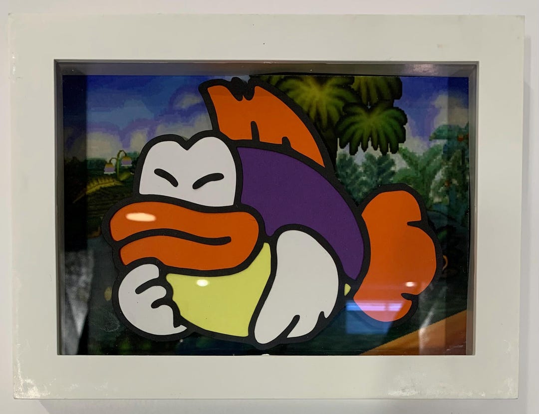 Paper Mario (64), Sushie 5x7 Shadowbox - Etsy