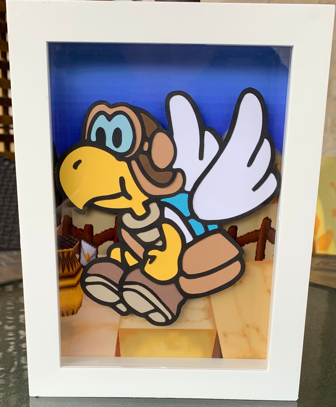 Paper Mario (64), Parakarry 5x7 Shadowbox - Etsy