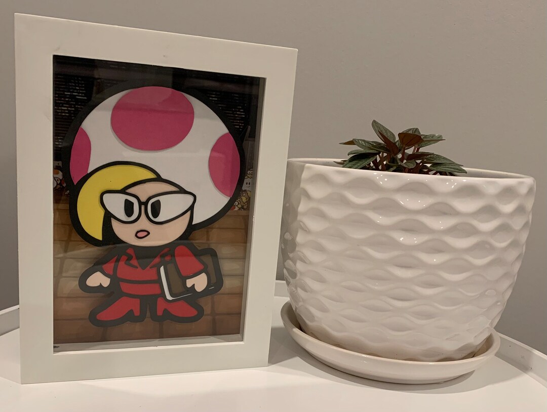 Paper Mario Thousand Year Door Jolene 5x7 Shadowbox Etsy