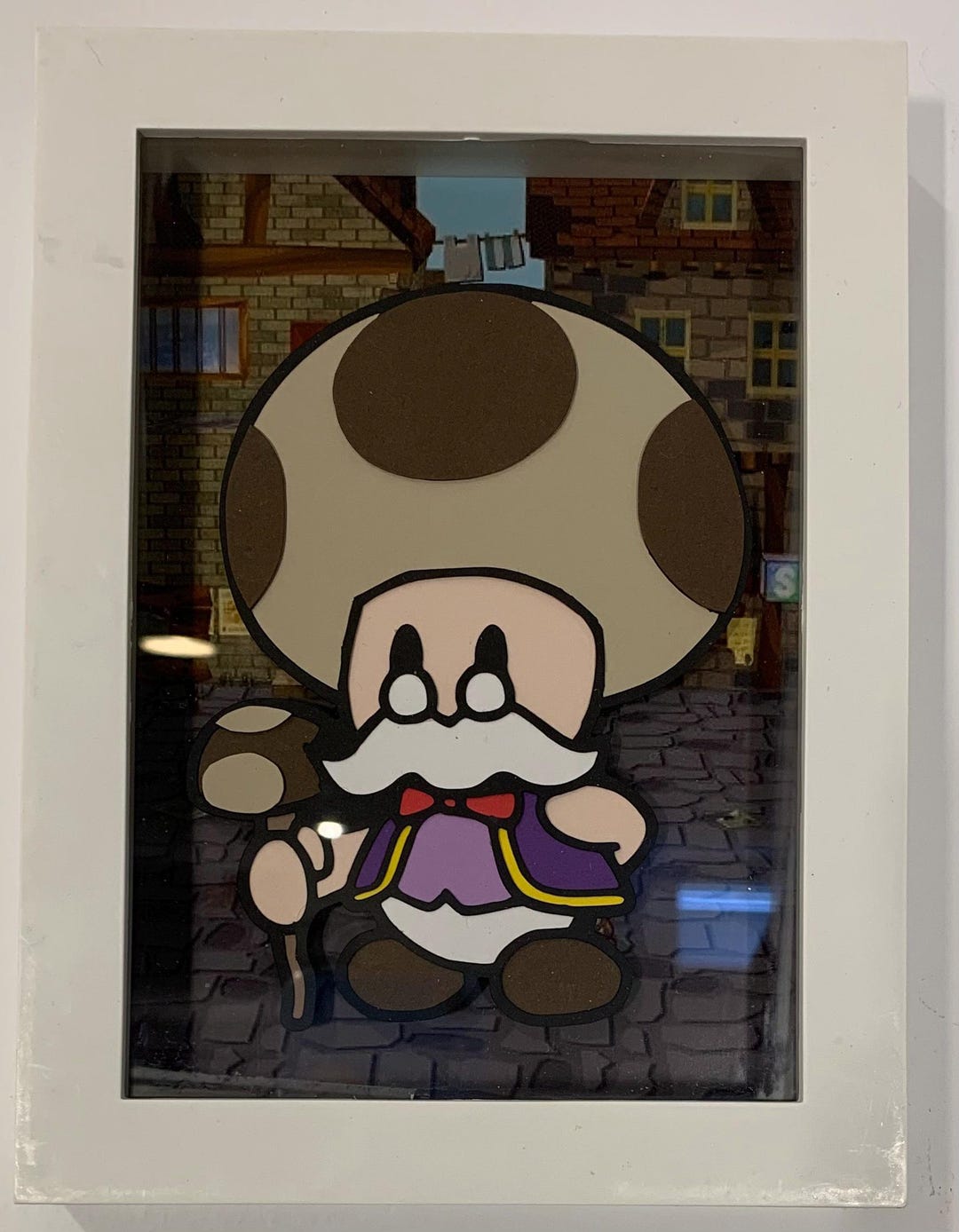 Paper Mario Thousand Year Door: Toadsworth 5x7 Shadowbox - Etsy