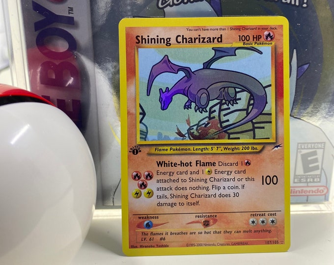 SHINY CHARIZARD Custom Proxy High-quality Pokemon Card - Etsy