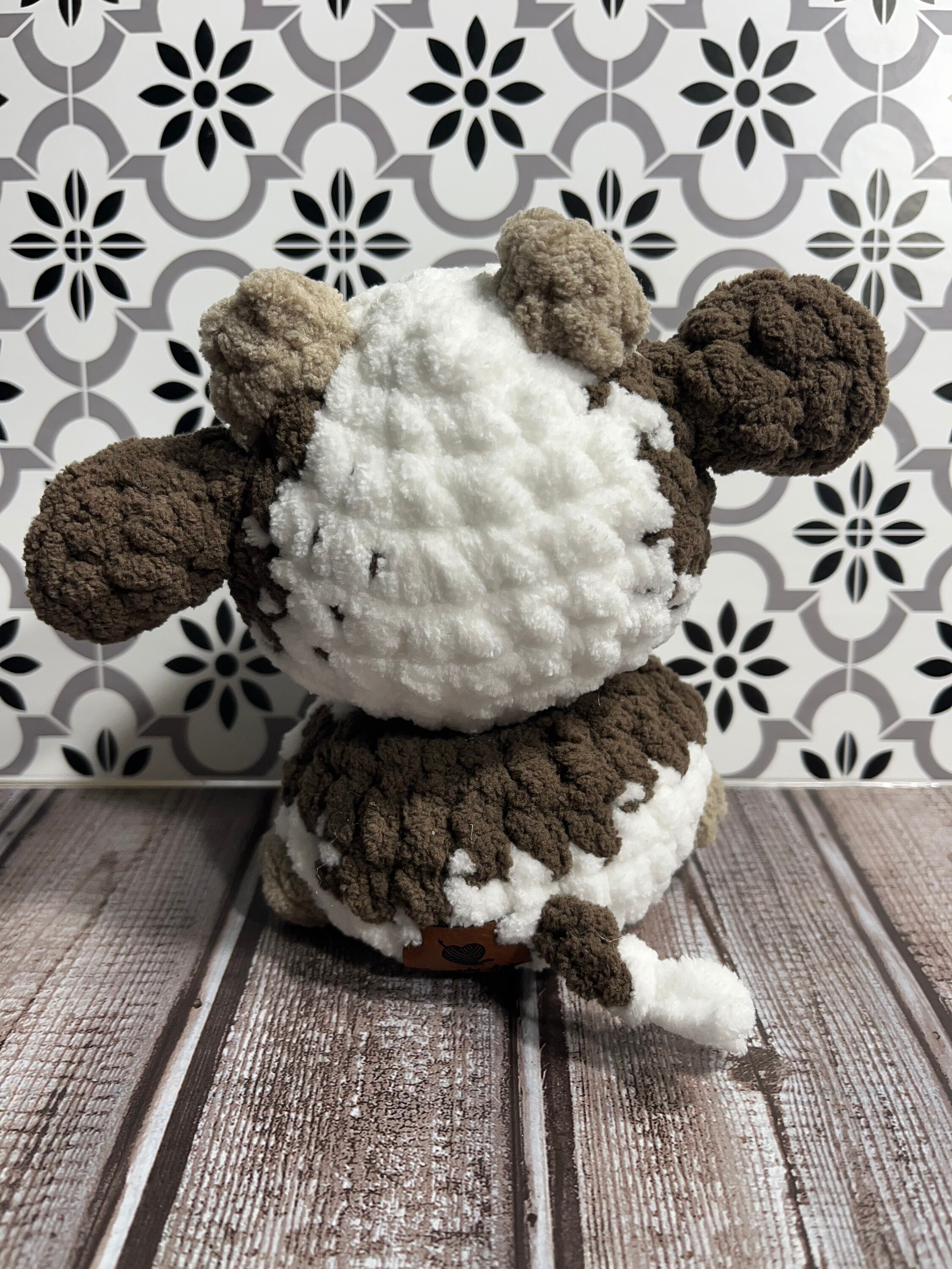 Chibi Cow Digital Crochet Pattern, Chonky Dairy Cow Crochet, Dairy Cow ...