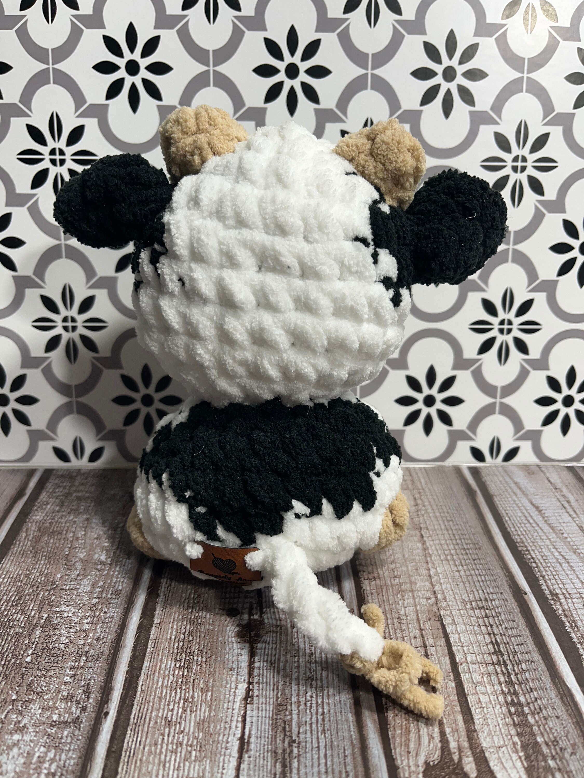 Chibi Cow Digital Crochet Pattern, Chonky Dairy Cow Crochet, Dairy Cow ...