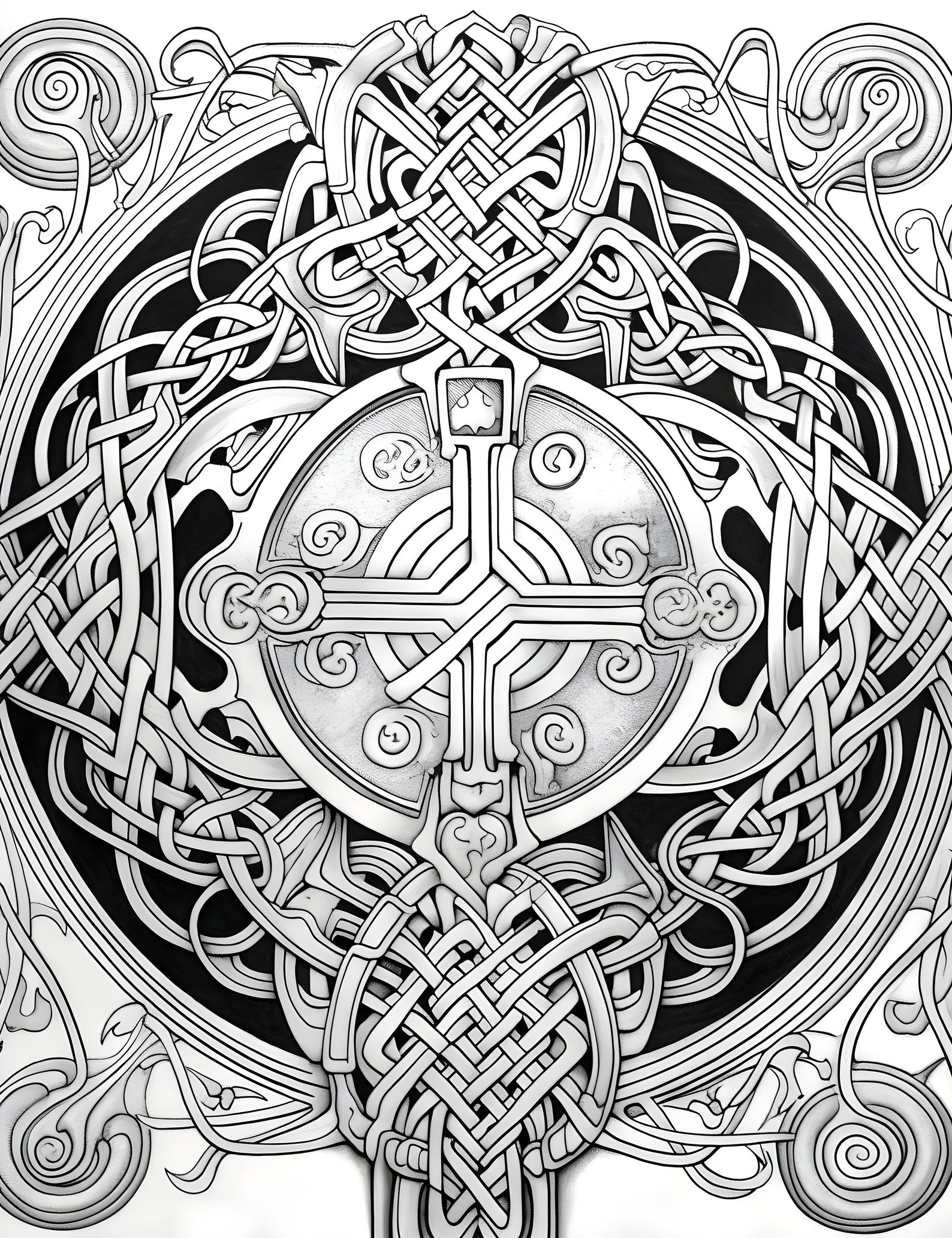 ADULT COLORING PAGES Celtic Knots and Flowers Moderate to Intricate ...
