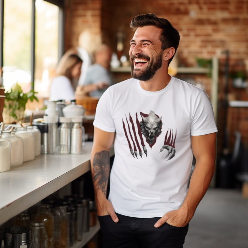 Werewolf Ripping Shirt - Etsy