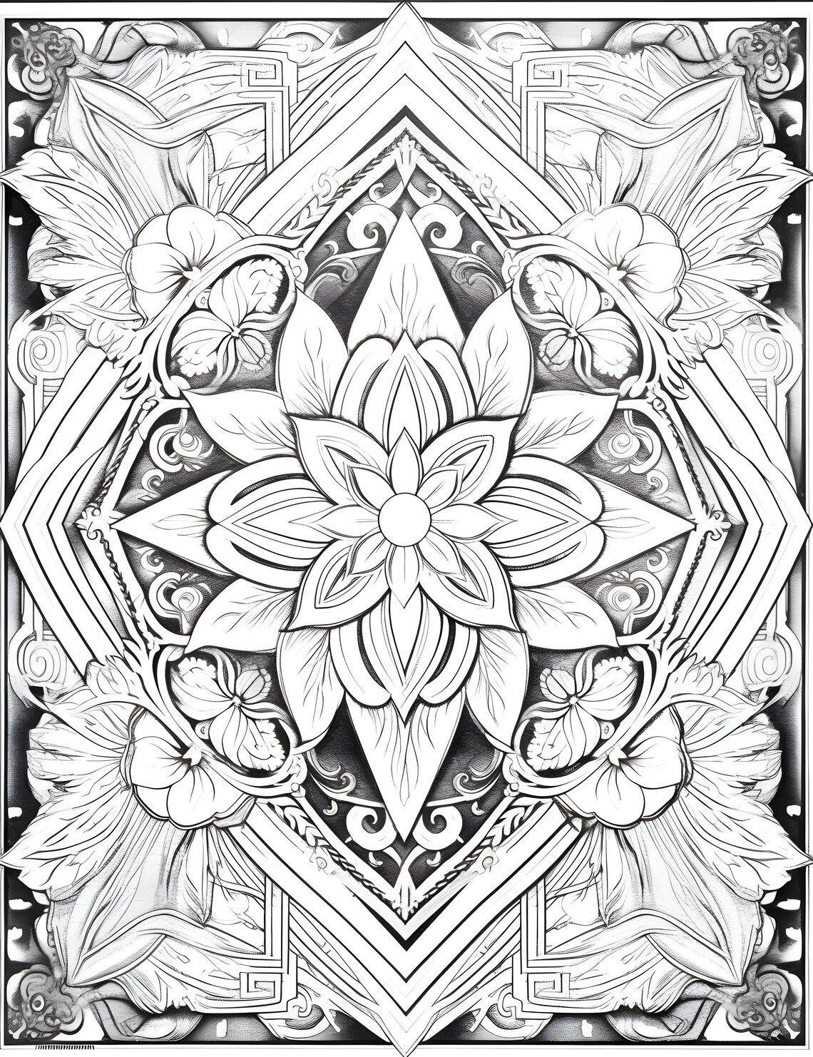 ADULT COLORING PAGES Celtic Knots and Flowers Moderate to Intricate ...