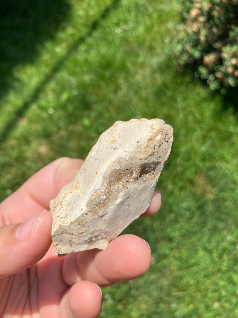 Rainbow Flint Crystals | Rough Natural Stone With Crystal Inclusions ...