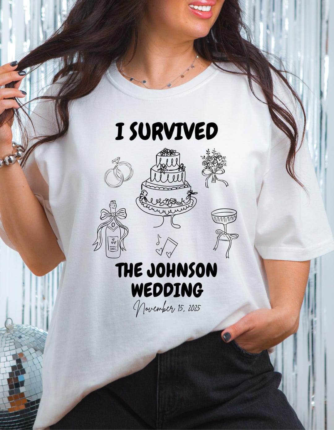 Personalized Wedding Toss Shirt: Custom Party Favor Tee - Etsy