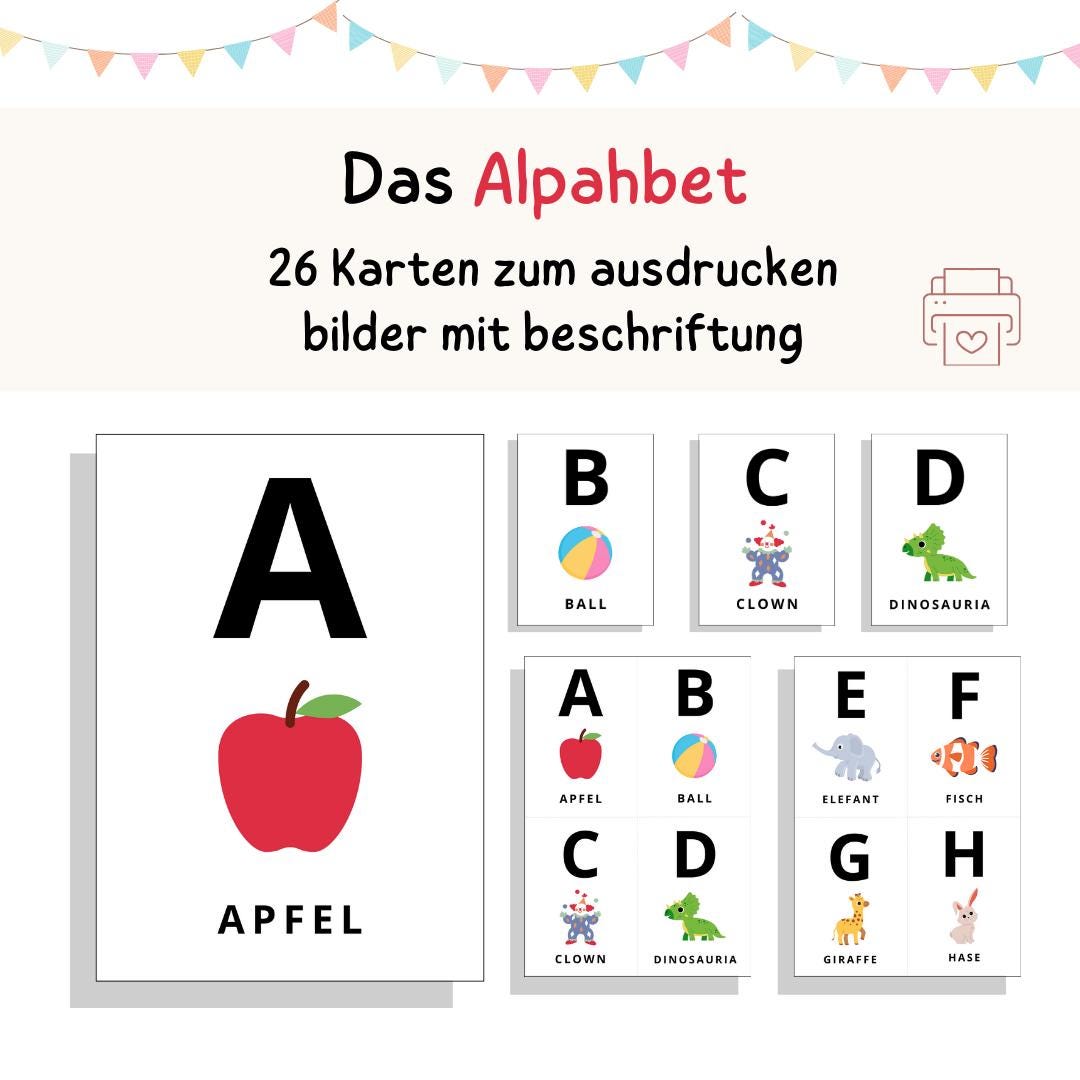 Verwunderlich Abc Karten Zum Ausdrucken Bild