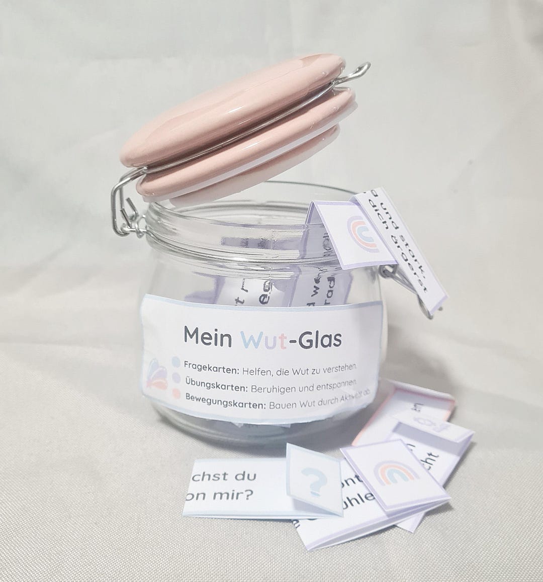 Anger Jar Cards for Kids | Printable Emotion Regulation | Anger ...