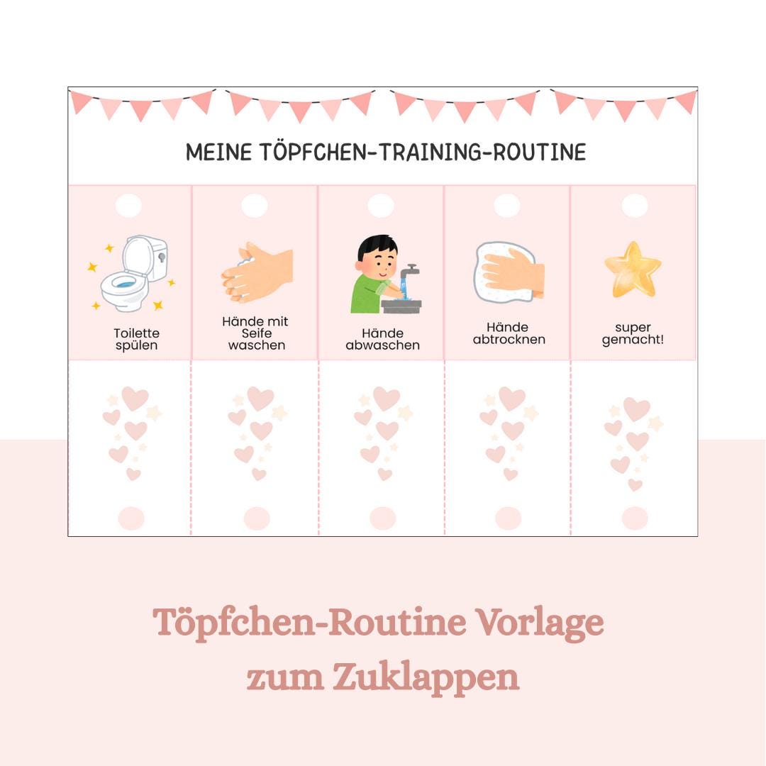 Potty Training Routine Planner for Children – Printable and Foldable ...