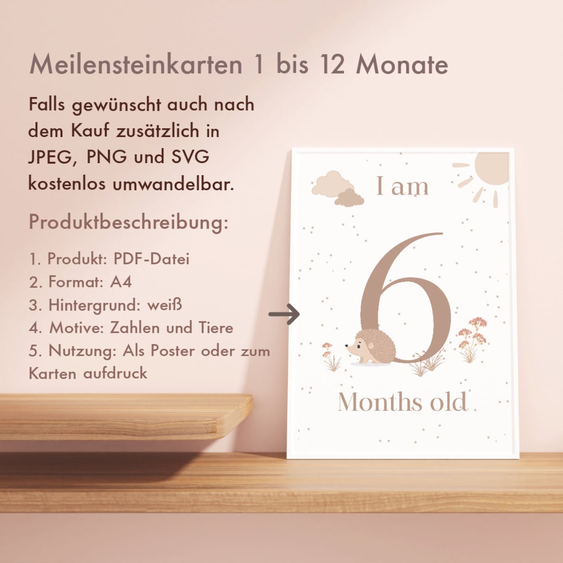 Milestone Cards 12 Monthly Cards Baby's First Year With Cute Animals - Etsy