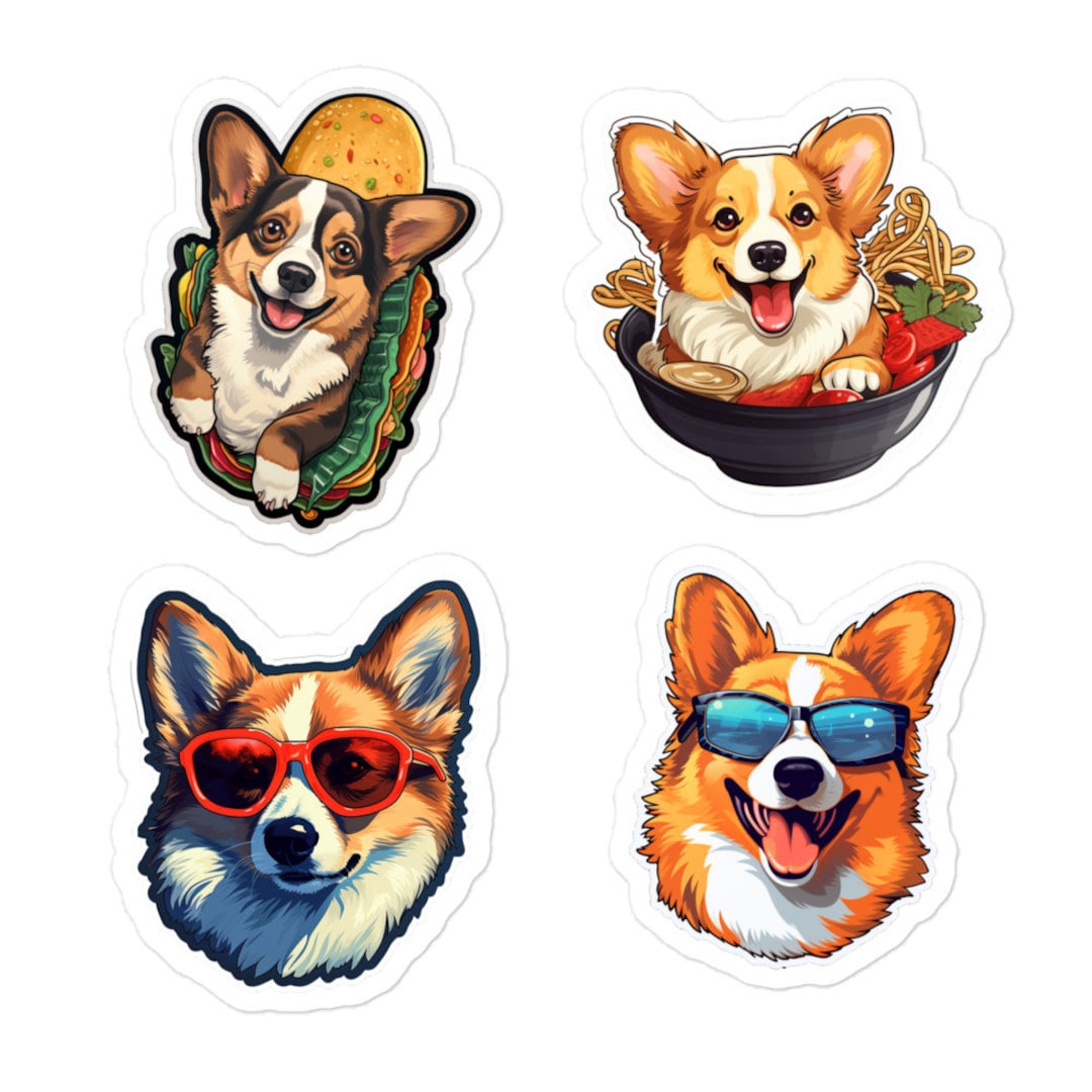 Cute Corgi Sticker Pack - Etsy