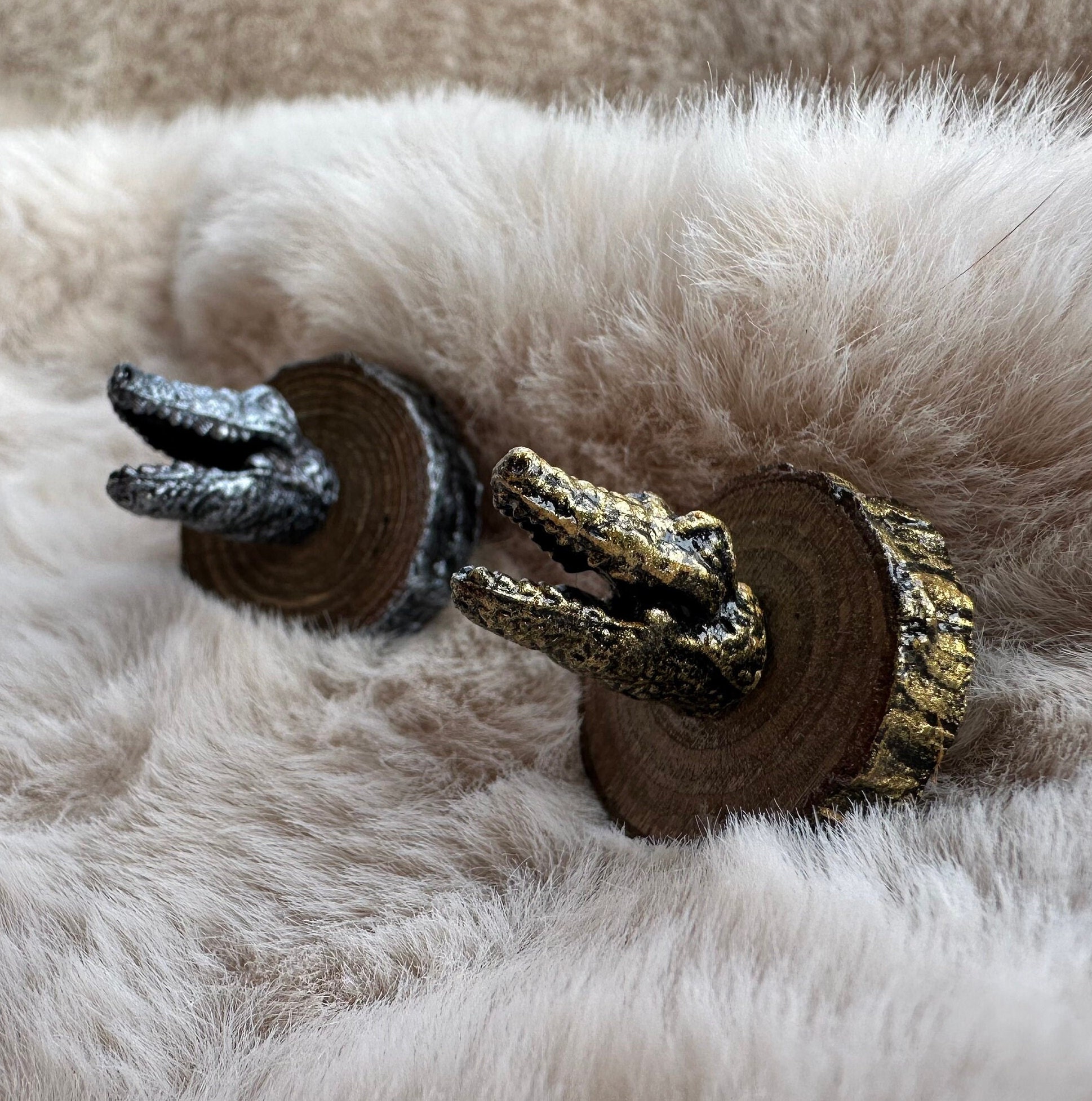 Crocodile Mini Metallic Wall-mounted Taxidermy Pins - Etsy