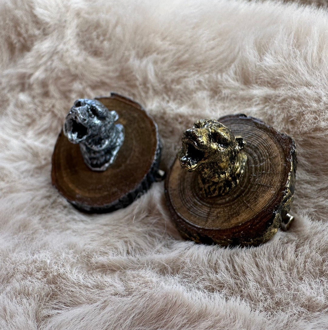 Tiger Mini Metallic Wall-mounted Taxidermy Pins - Etsy