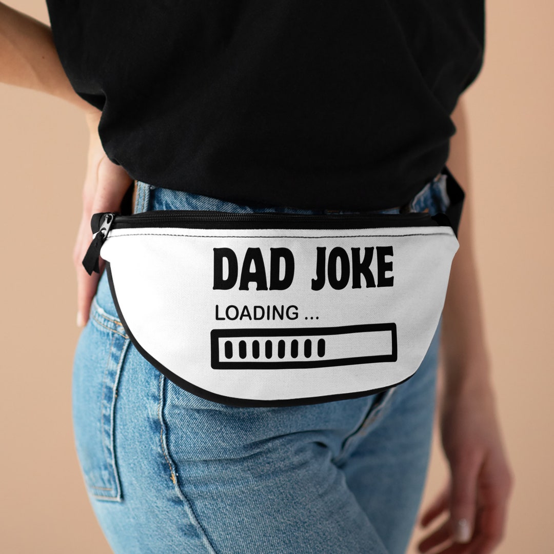 Funny Dad Gift Joke Bag Gift Crossbody Bag Travel Pack White Fanny Pack ...