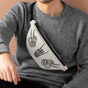 Skeleton Hand Bag Skeleton Crossbody Bag Halloween Fanny Pack Hip Pack ...