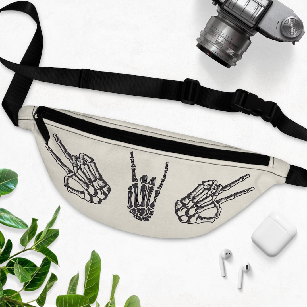 Skeleton Hand Bag Skeleton Crossbody Bag Halloween Fanny Pack Hip Pack ...
