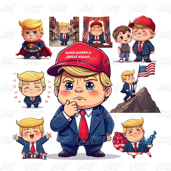 Donald Trump Caricature Drawing - Etsy