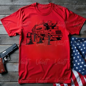 Trump PNG SVG Garbage Truck | Garbage Man Donald Trump | Trump Taking ...