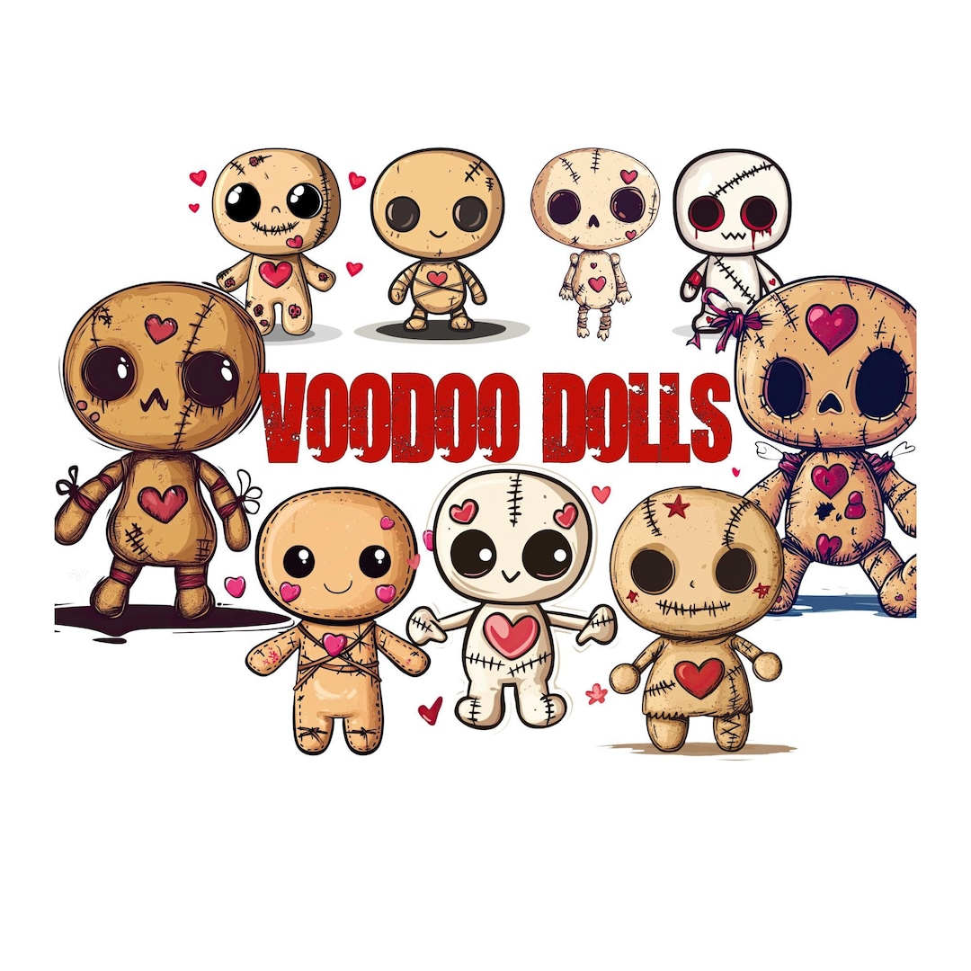 PNG Voodoo Dolls | Halloween PNG SVG Designs | Kawaii Style Halloween ...
